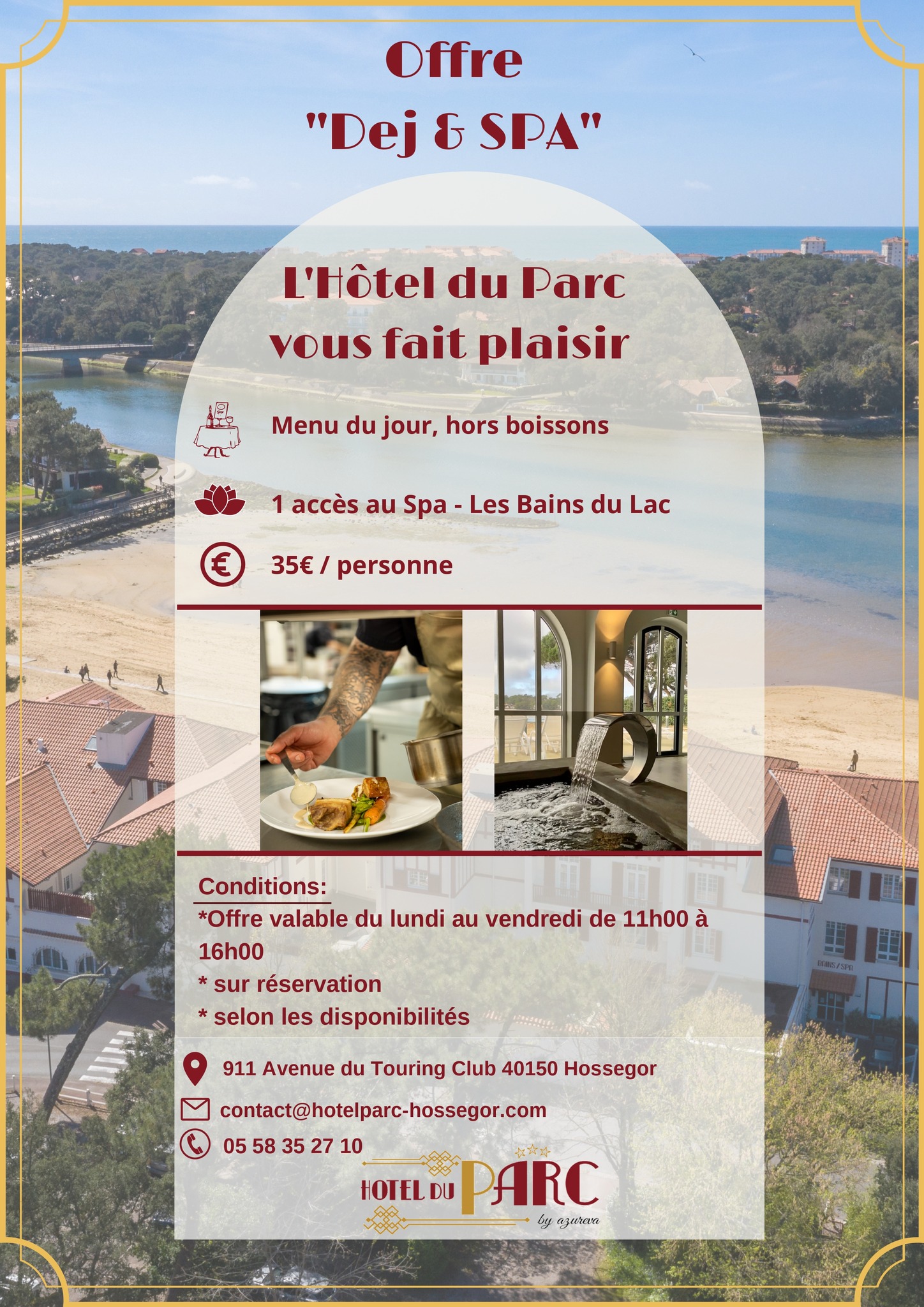 L'offre "Dej&Spa" - Hôtel du Parc à Hossegor - Landes